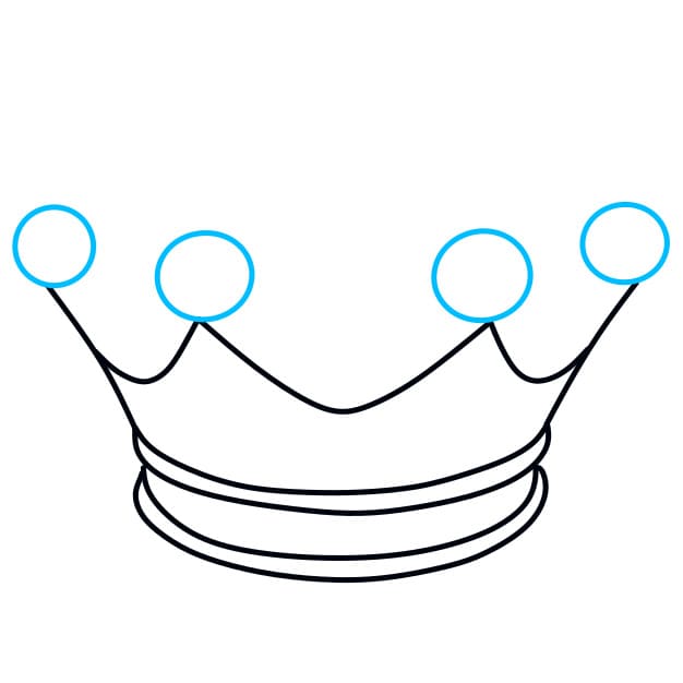 Étape 4 : Dessinez les détails de la couronne Étape 4 : Dessinez les détails de la couronne