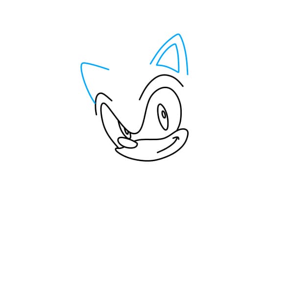 Étape 4 Dessinez Les Mains De Sonic